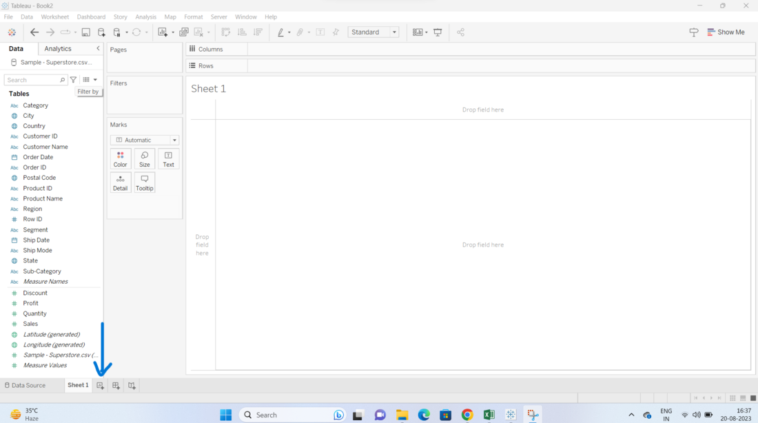 Create a Dashboard in Tableau | GeeksforGeeks
