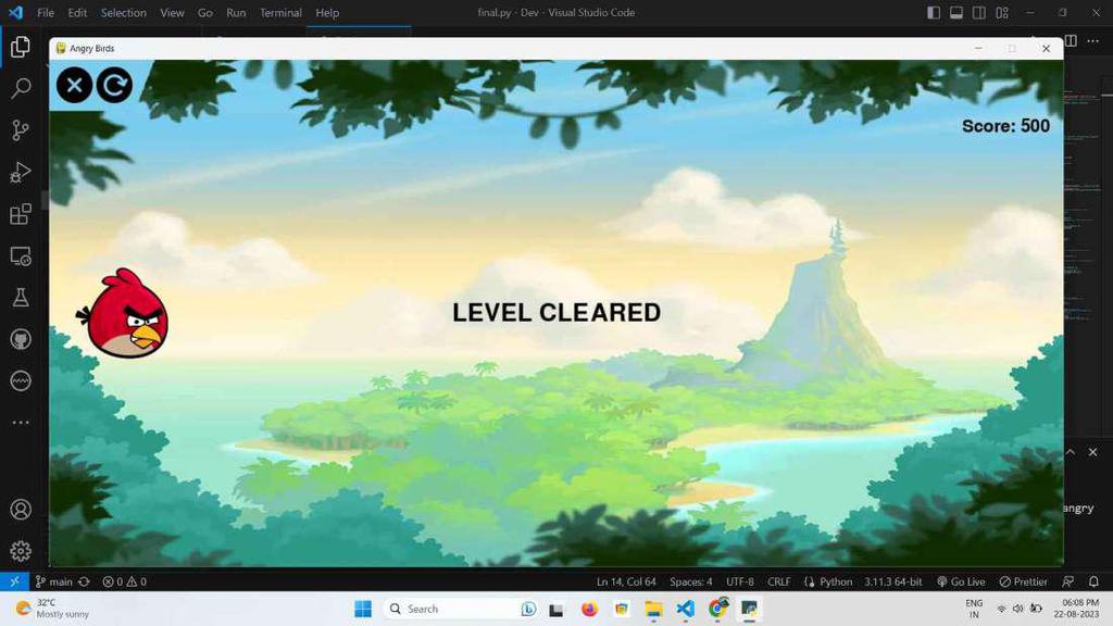 Angry Bird Game Using Pygame Geeksforgeeks