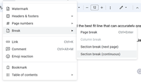 Page Break and Section Breaks in Google Docs - GeeksforGeeks