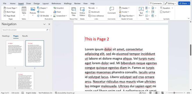 Delete a Page in MS Word - GeeksforGeeks