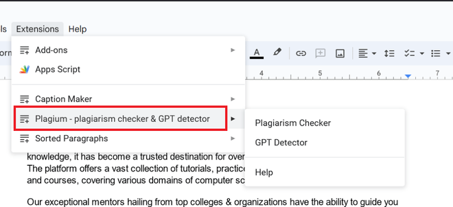 How to Check for Plagiarism in Google Docs - GeeksforGeeks