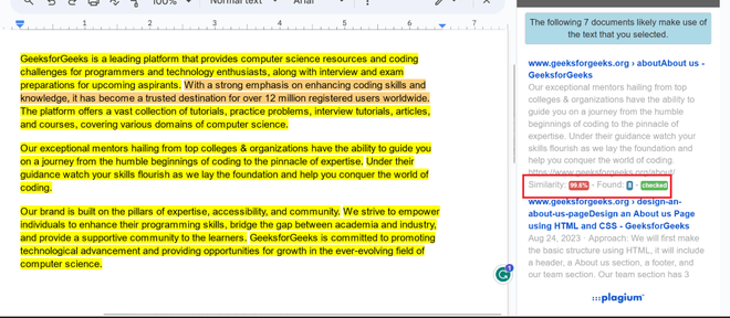 How to Check for Plagiarism in Google Docs - GeeksforGeeks