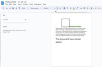 Adding a Border in Google Docs - GeeksforGeeks