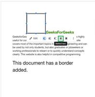 Adding a Border in Google Docs - GeeksforGeeks