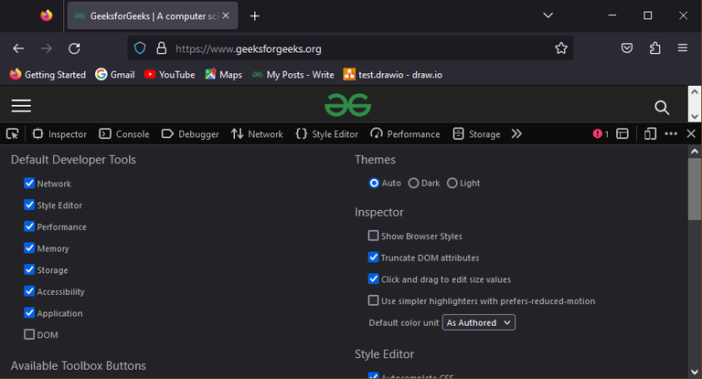 Memory Tab in Mozilla Firefox Browser - GeeksforGeeks