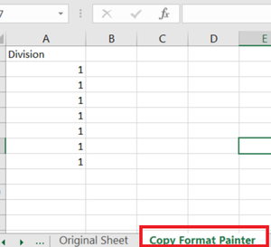 Excel Format Painter - GeeksforGeeks