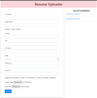 Resume Uploader Project in Django Python - GeeksforGeeks