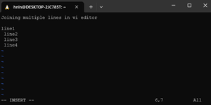 Joining Two Lines in VI Editor - GeeksforGeeks
