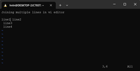 Joining Two Lines in VI Editor - GeeksforGeeks