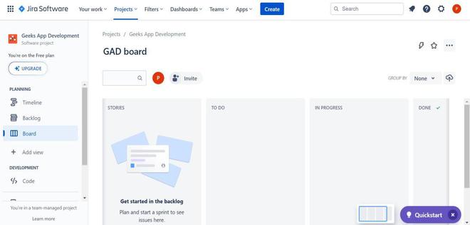 Jira Scrum Board - GeeksforGeeks