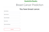 Machine Learning Breast Cancer Prediction Project in Django - GeeksforGeeks