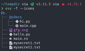 Exa – A Modern Replacement for “ls Command” Written in Rust - GeeksforGeeks