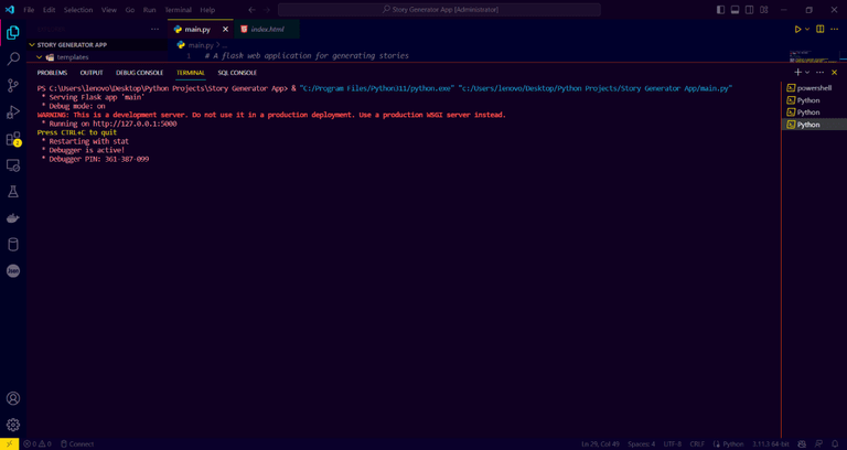 Story Generator App Using Python - GeeksforGeeks