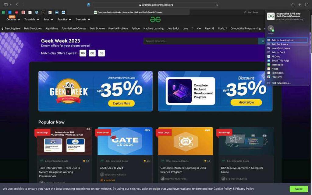 How to Browse in Apple Safari Browser ? | GeeksforGeeks
