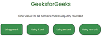 CSS Rounded Corners - GeeksforGeeks
