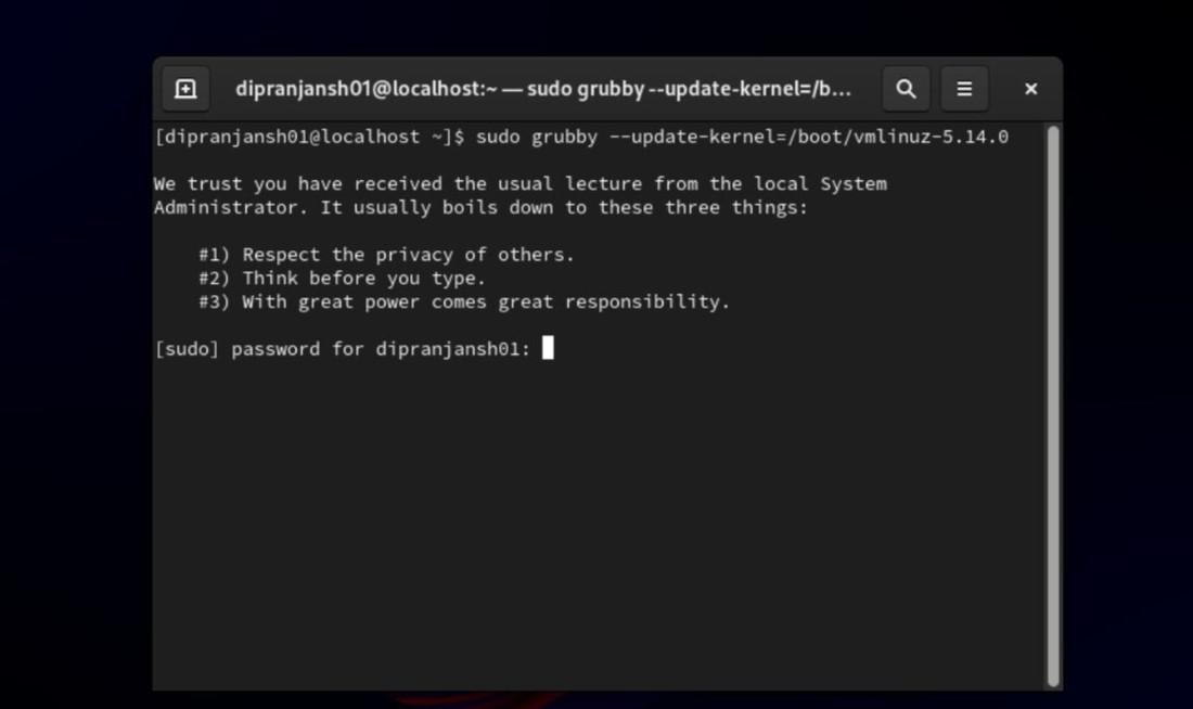 Linux "grubby" Command with Examples - GeeksforGeeks