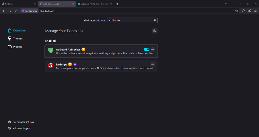 Tor Browser Plugins or Add-ons - GeeksforGeeks