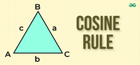 Cosine Rule - GeeksforGeeks