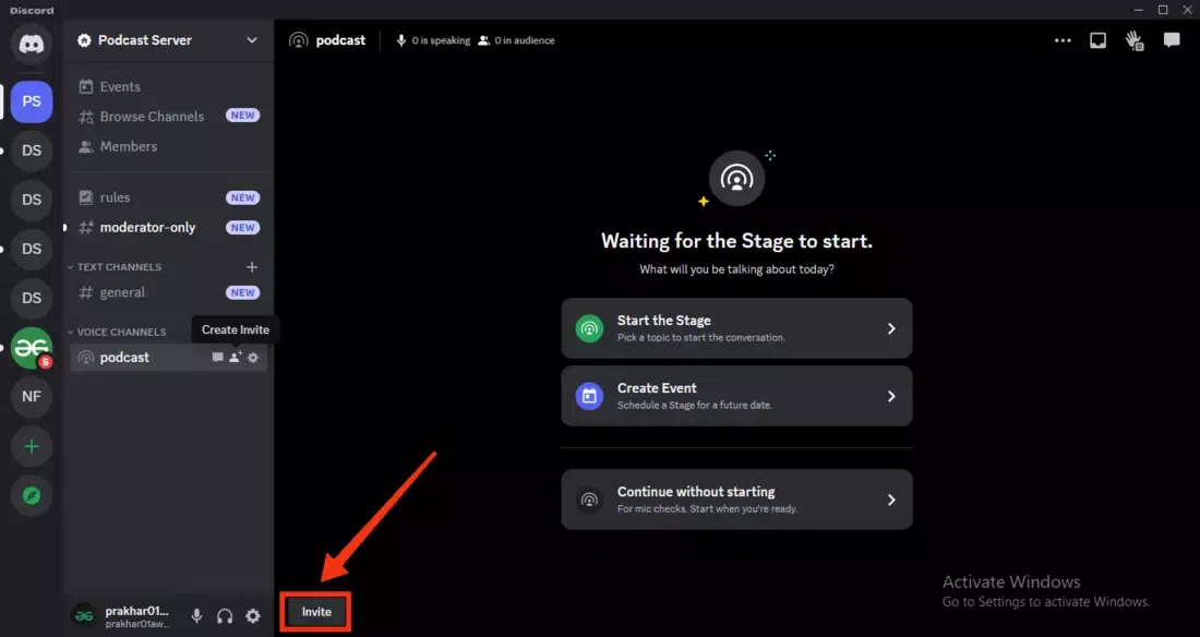 How To Make A Podcast On Discord - GeeksforGeeks