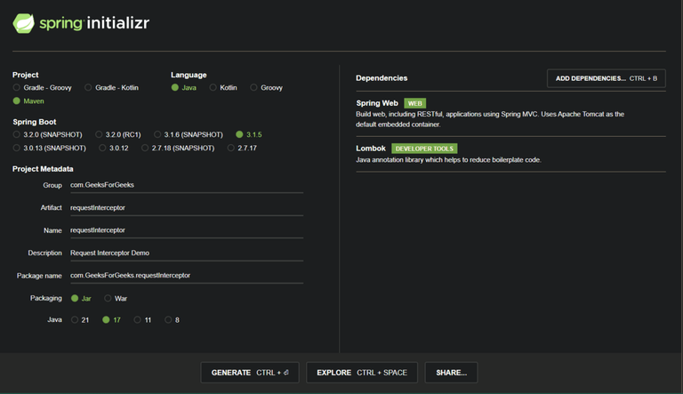 Spring Boot - Interceptor - GeeksforGeeks