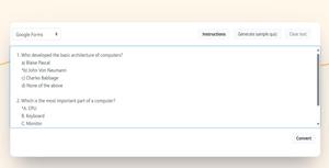 How to Import a Quiz from Google Doc into Google Form - GeeksforGeeks