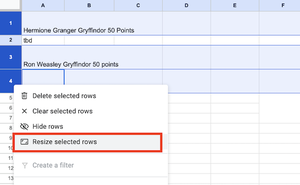 How to Change Cell Height and Width in Google Sheets - GeeksforGeeks