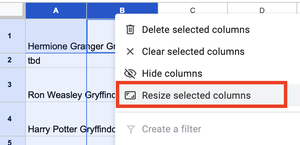 How to Change Cell Height and Width in Google Sheets - GeeksforGeeks