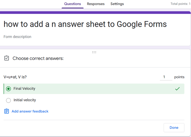 How to make an Answer Key in Google Forms - GeeksforGeeks