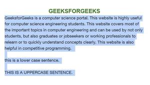 How To Change Uppercase And Lowercase Text In Google Docs - GeeksforGeeks