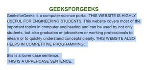 How To Change Uppercase And Lowercase Text In Google Docs - GeeksforGeeks