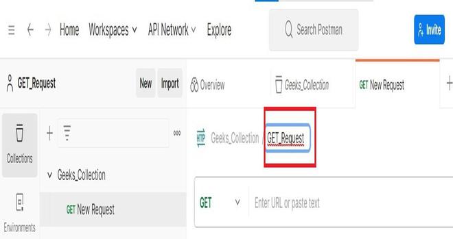Send Get request in Postman - GeeksforGeeks