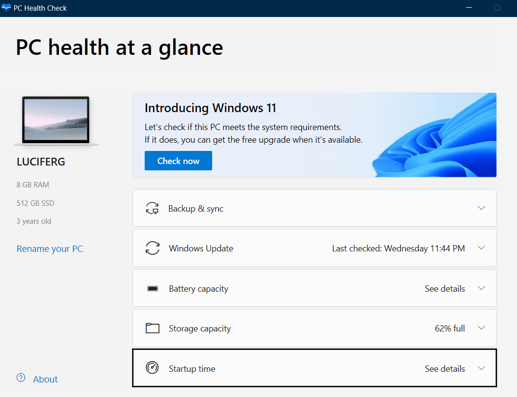 6 Methods to Fix PC Health Check Not Showing Results - GeeksforGeeks