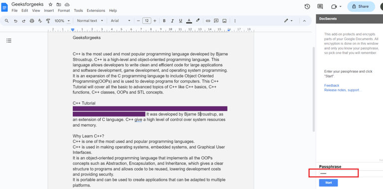 How to Password Protect a Google Document - GeeksforGeeks