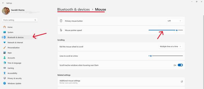 How to Change Mouse Sensitivity on Windows 11? - GeeksforGeeks