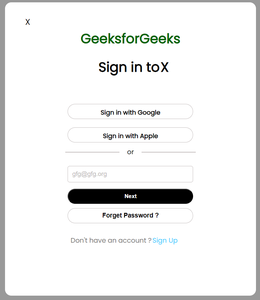 How to create Twitter Login Page using HTML CSS JavaScript ...