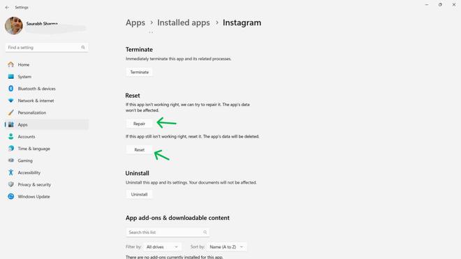 How to Reset/Repair an App on Windows 11? - GeeksforGeeks
