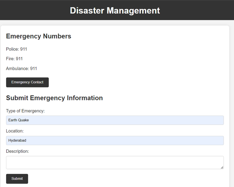 Disaster Management Website using MERN - GeeksforGeeks