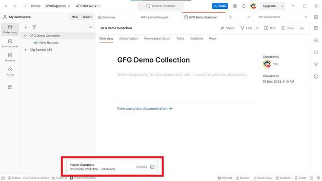 How to Import/Export collections in Postman - GeeksforGeeks