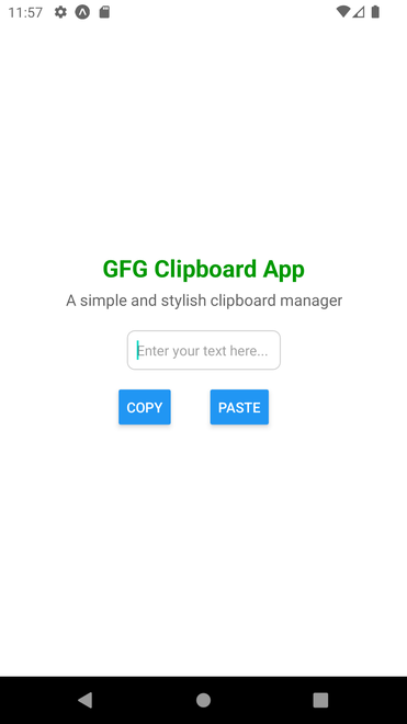 Clipboard App using React-Native - GeeksforGeeks