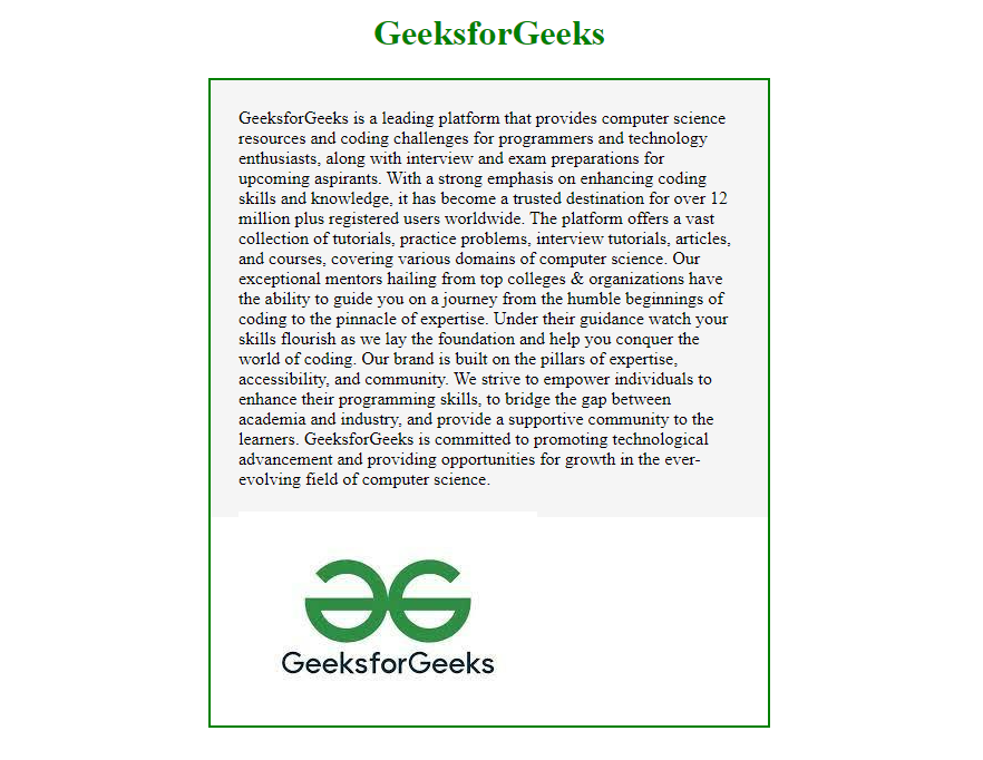 How to Float an Element to the Bottom Corner in CSS ? - GeeksforGeeks