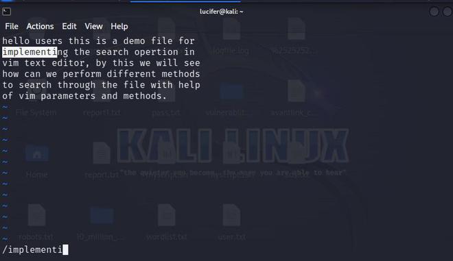 How to Search in Vim in Linux - GeeksforGeeks