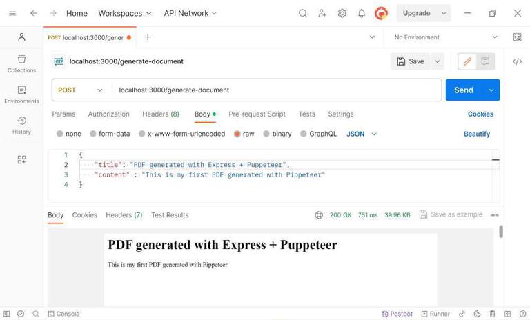 How to generate document with Node.js or Express.js REST API? - GeeksforGeeks