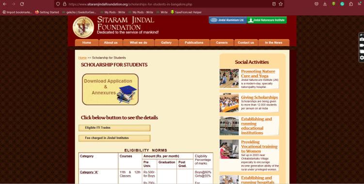 Sitaram Jindal Scholarship: Application Process, Benefits, and ...