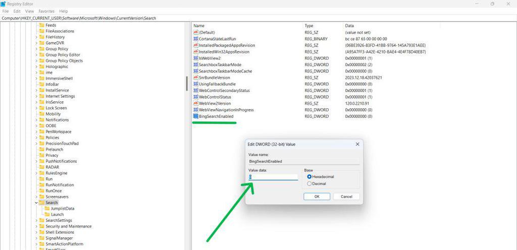 How to Remove Bing Search from Windows 11 - GeeksforGeeks