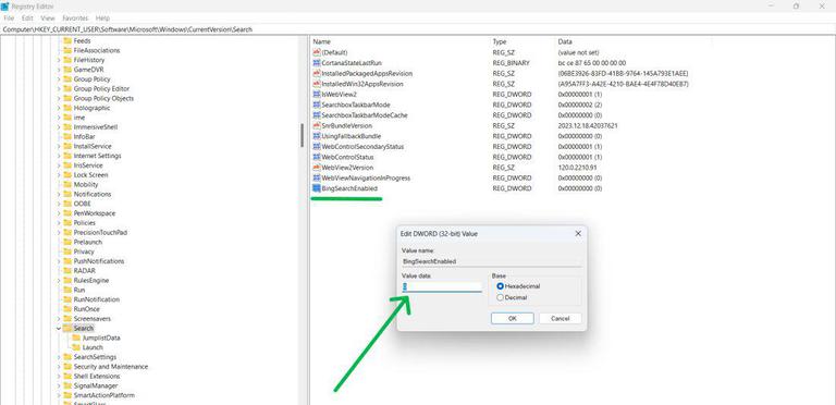 How to Remove Bing Search from Windows 11 - GeeksforGeeks