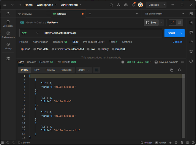 How to send different types of requests (GET, POST, PUT, DELETE) in ...
