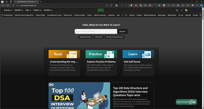 Lighthouse Tool in Microsoft Edge Browser - GeeksforGeeks