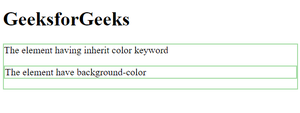 CSS Color Keywords - GeeksforGeeks