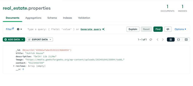 Real Estate Management using MERN - GeeksforGeeks