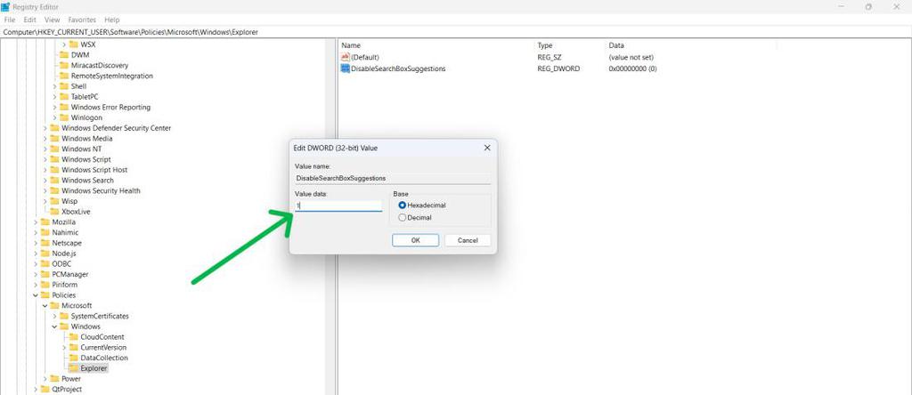 How To Disable Web Search Results On Windows 11? - GeeksforGeeks